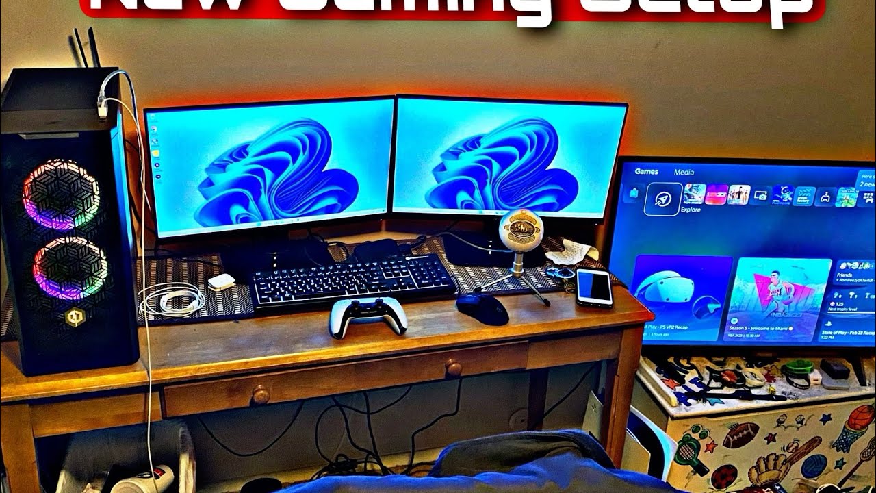 MY NEW GAMING SET UP/UNBOXING MY NEW CYBERPOWER GAMING PC 2023 - YouTube