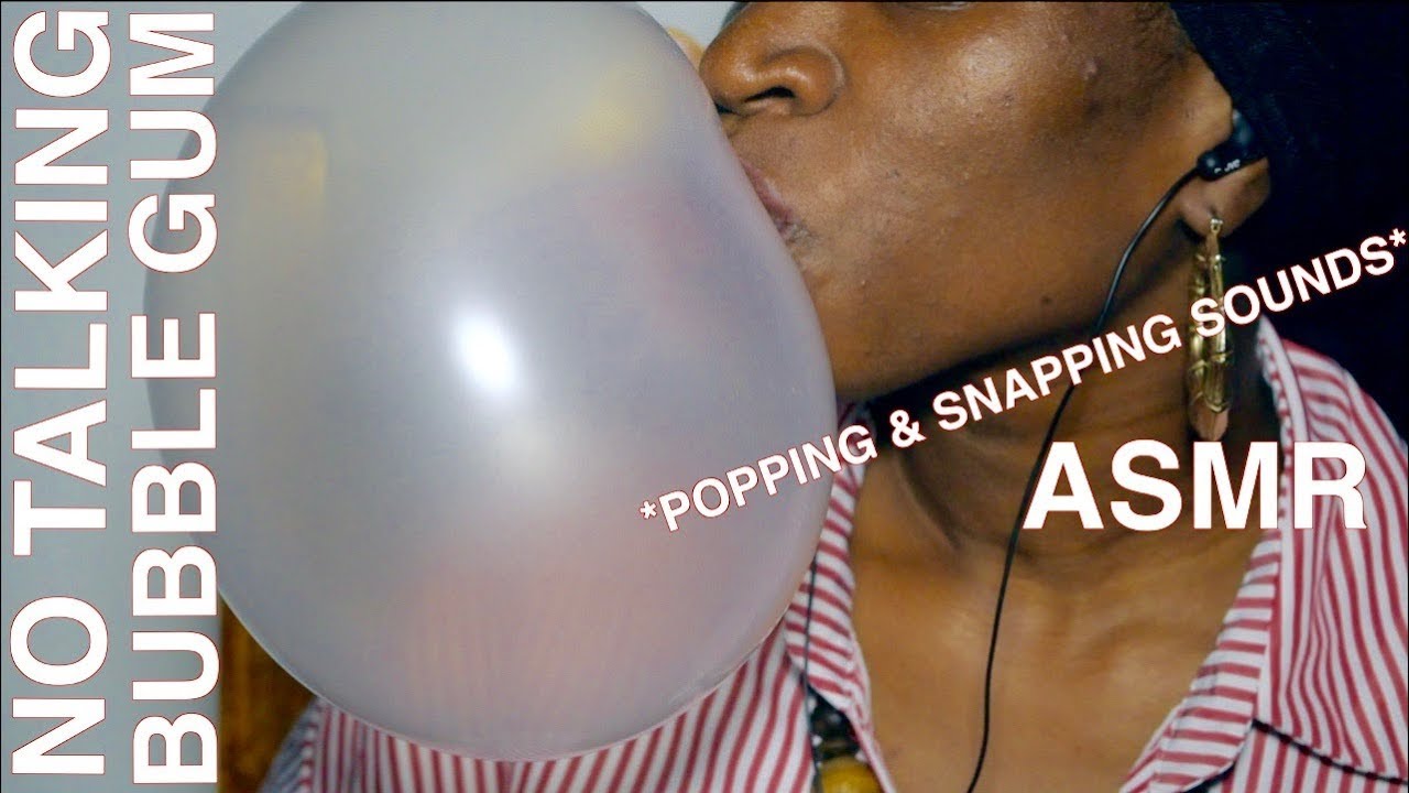 ASMR BLOWING BUBBLE GUM 먹방 Popping & Snapping Eating Sounds (NO TALKING) | ASMR Foodie Lover ...