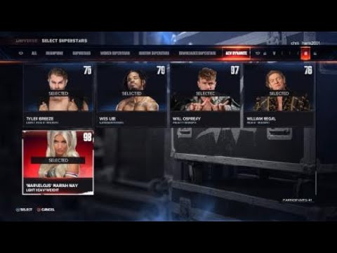 WWE 2K24 AEW Universe Mode Roster - YouTube