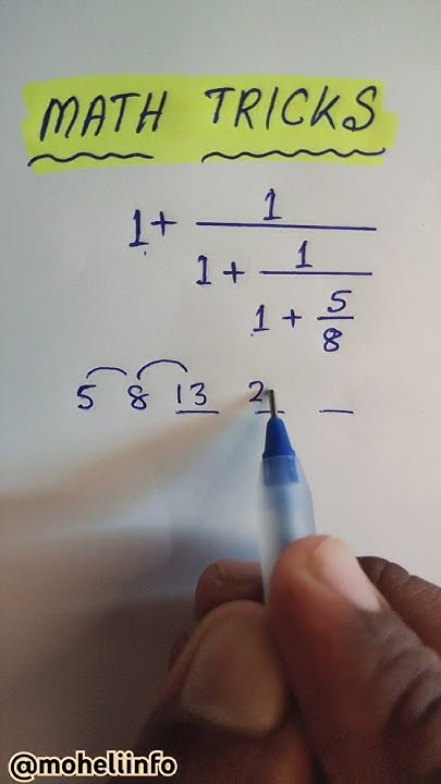 Simplification Tricks, Math Tricks - YouTube
