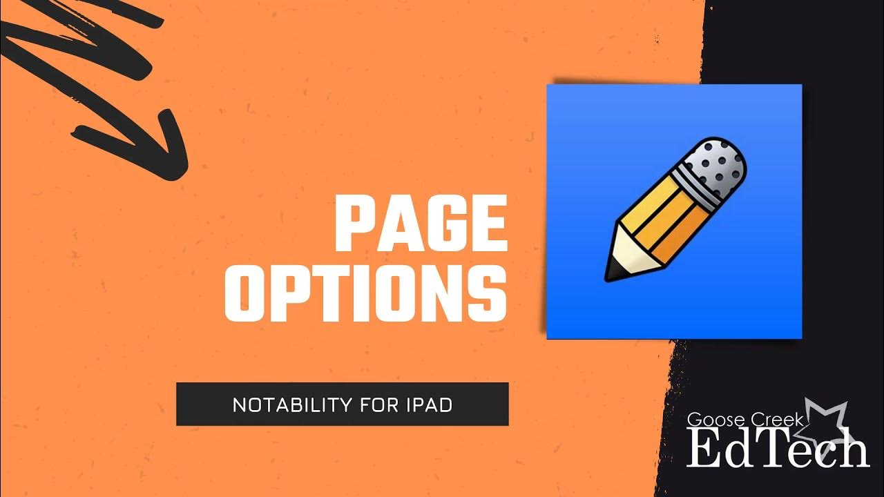 Page Options - Notability for iPad - YouTube