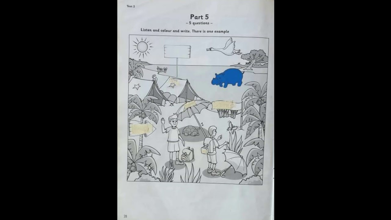 FLYERS 1 TEST 2 PART 5 - YouTube