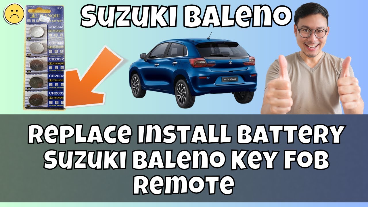 How To Replace Install Battery Suzuki Baleno Key Fob Remote || Suzuki ...