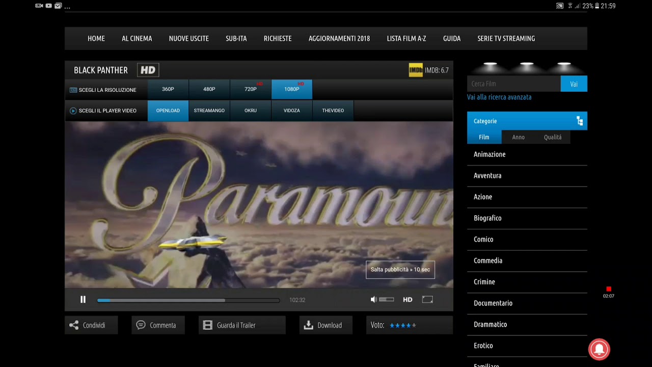 Tutorial come guardare i film gratuitamente senza registrarsi - YouTube