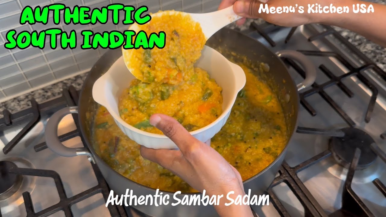 🌿 Traditional South Indian Sambar Sadham | Comfort Meal - YouTube