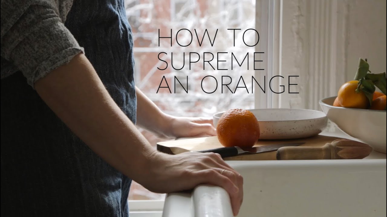 How to Supreme an Orange - YouTube
