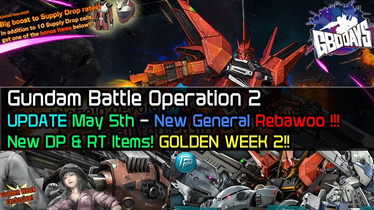 GBO2 UPDATE - 5/5 New General Suit Rebawoo! GBO2 Days! Fresh Items in ...