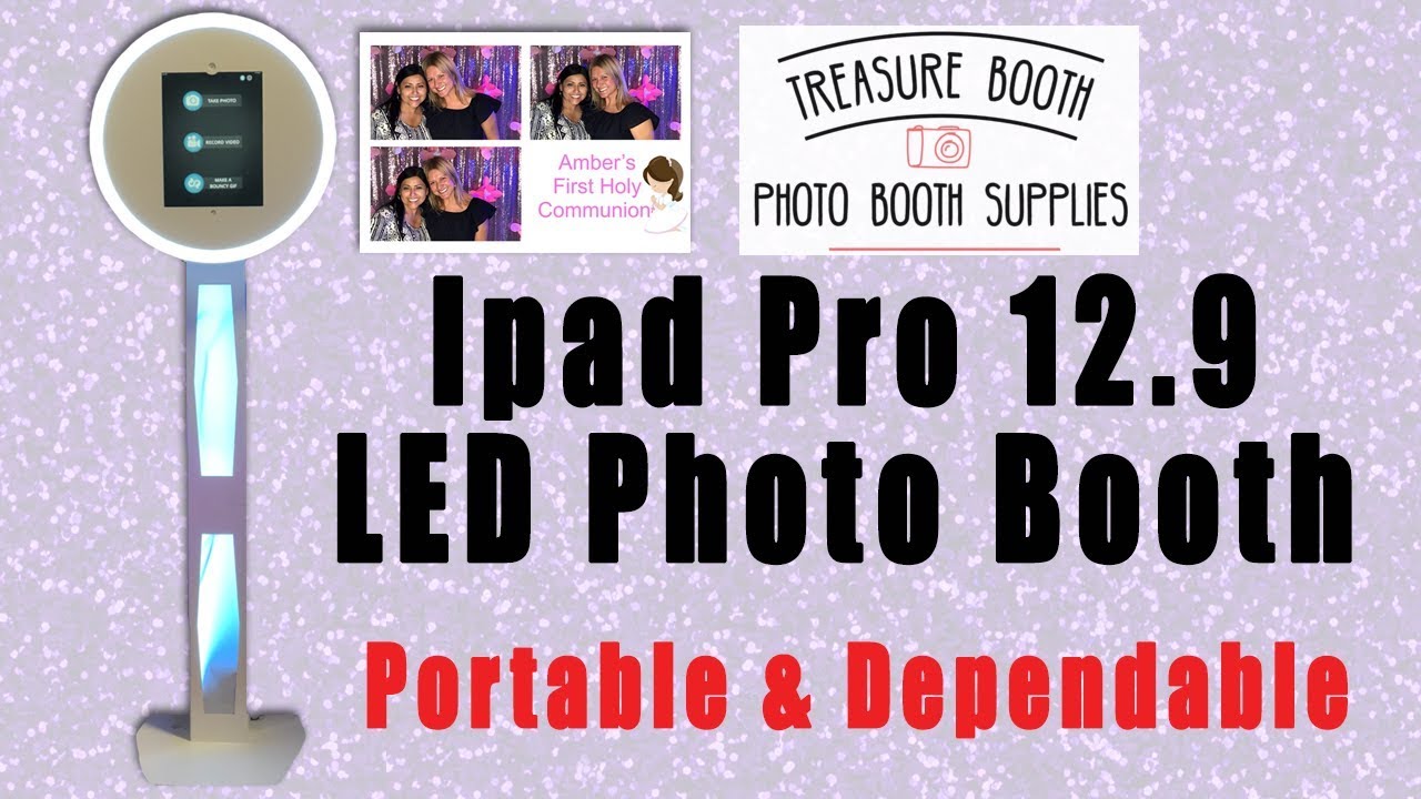 How to set up IPad pro 12.9 Glow LED Photo Booth Set Up with Treasure ...