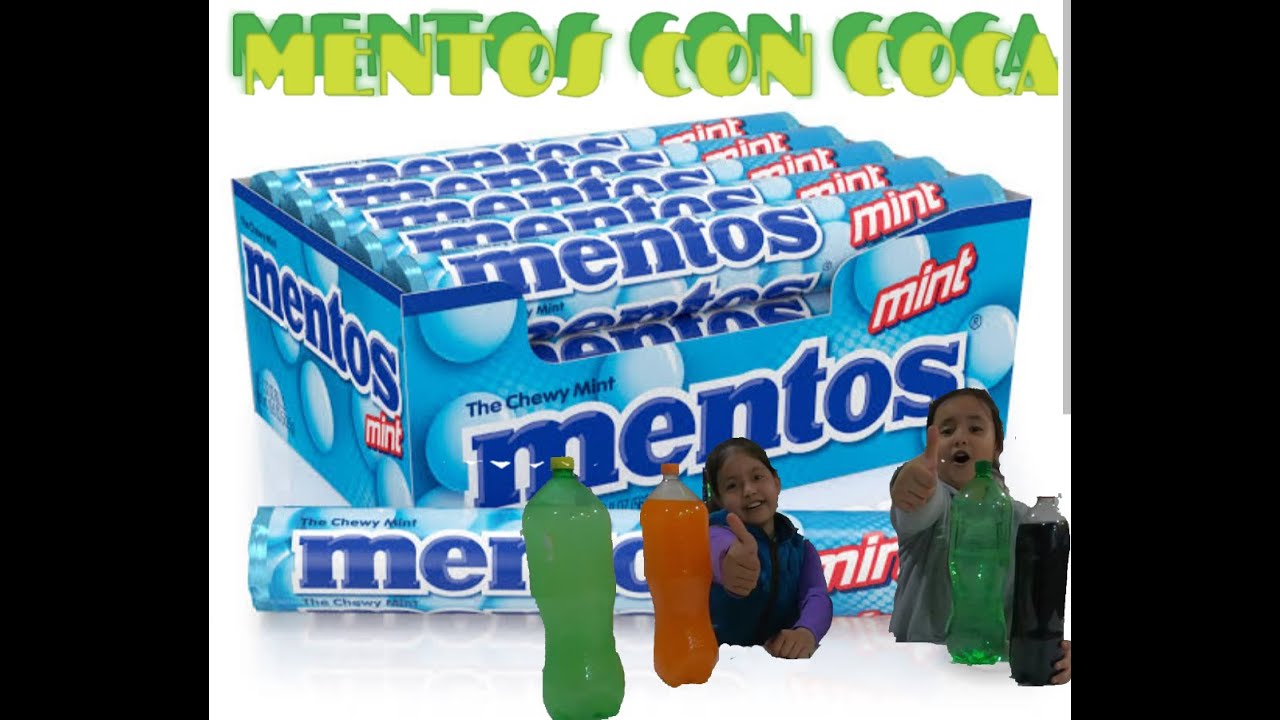 EXPERIMENTO MENTOS CON COCA COLA 😊 - YouTube