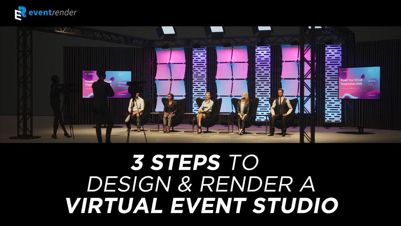 3 steps to design and render a virtual event studio - YouTube