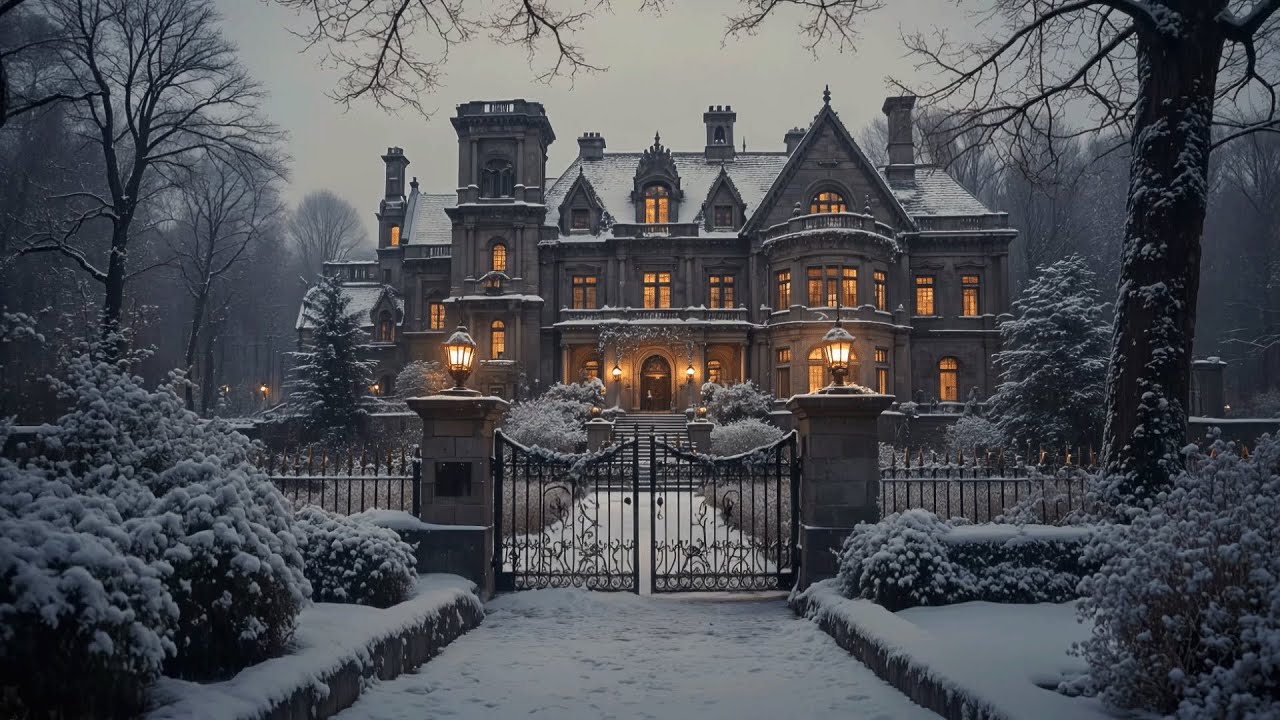 " Snowbound Victorian Manor " | Winter Dark Academia | Melancholic ...