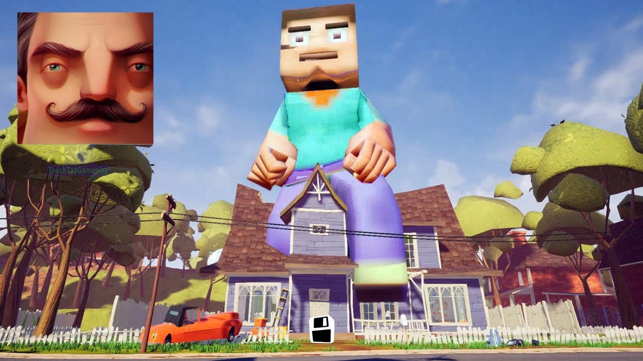 Hello Neighbor - My New Neighbor Big Minecraft Steve Act 2 Gameplay ...