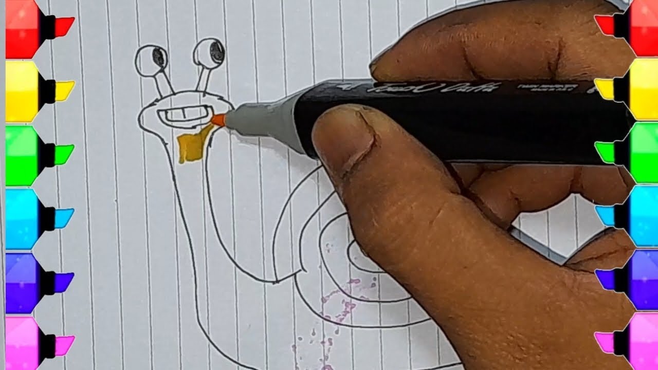 How to Draw Slow Seline || coloring and Drawing Slow Seline || Garten ...