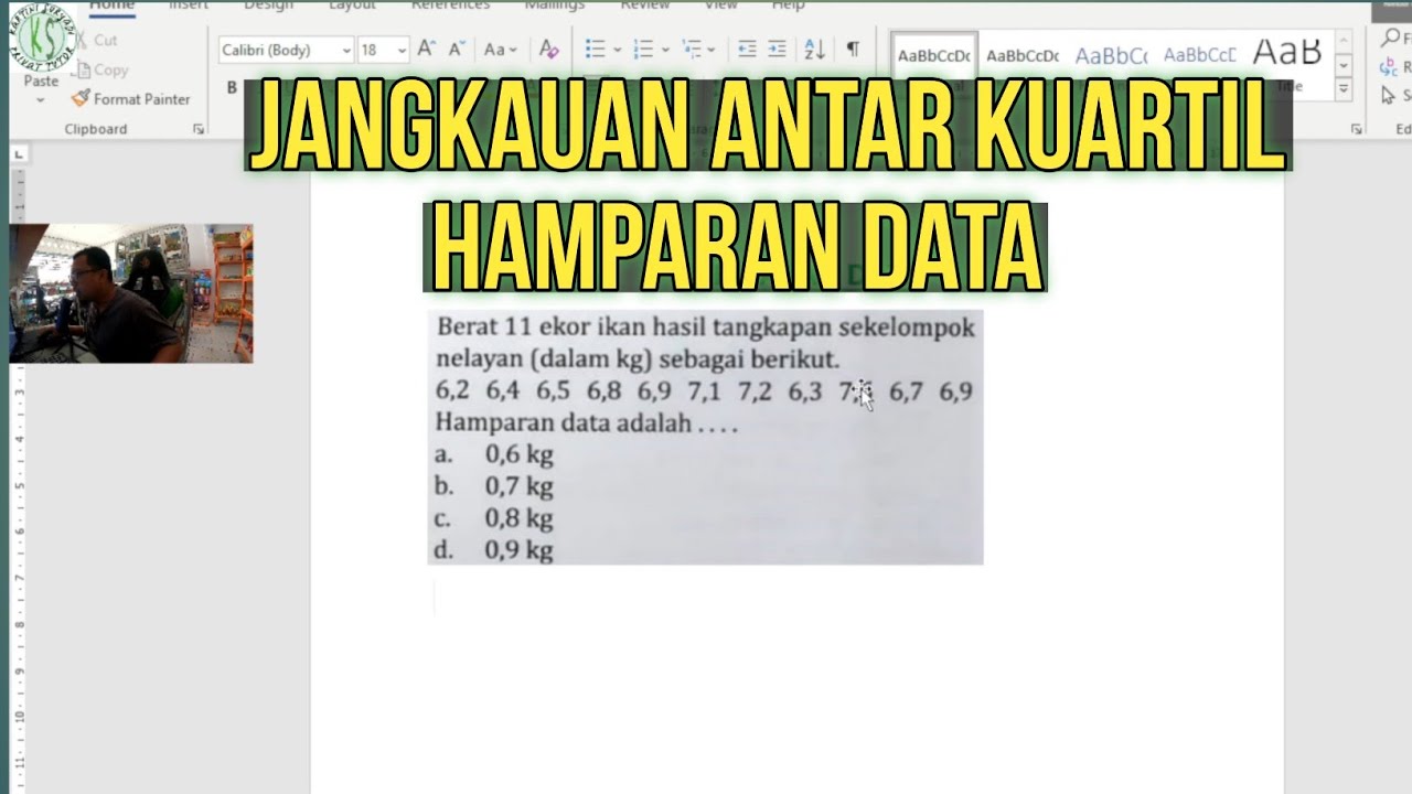 Cara Mudah Menghitung Hamparan Atau Jangkauan Antarkuartil - YouTube
