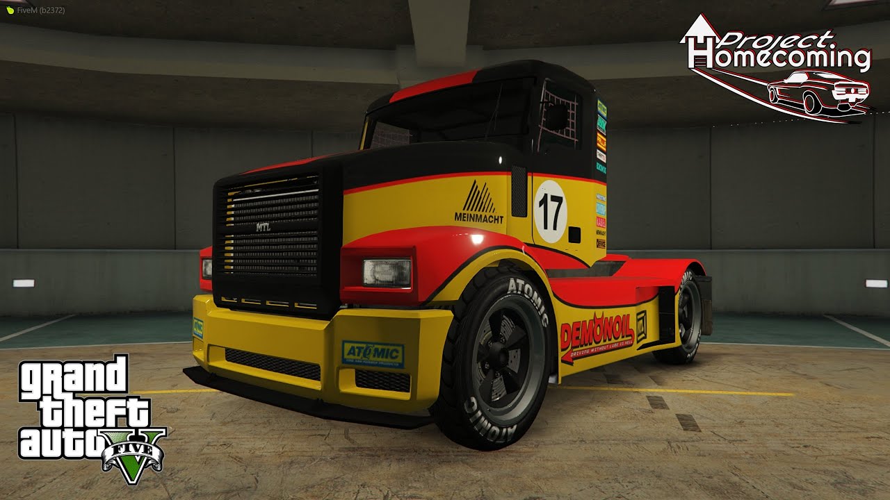 GTA V (FiveM: PH) MTL Packer Racecar [Freightliner '08] - YouTube