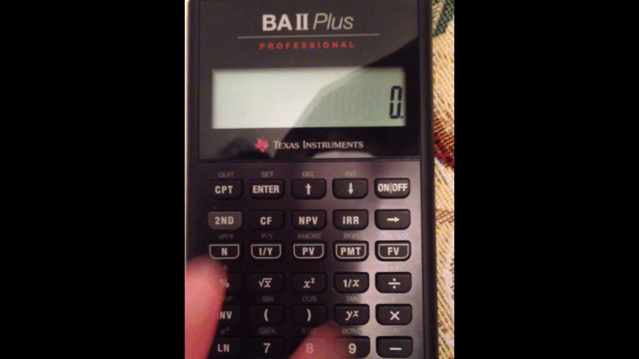 Ba II plus professional - YouTube