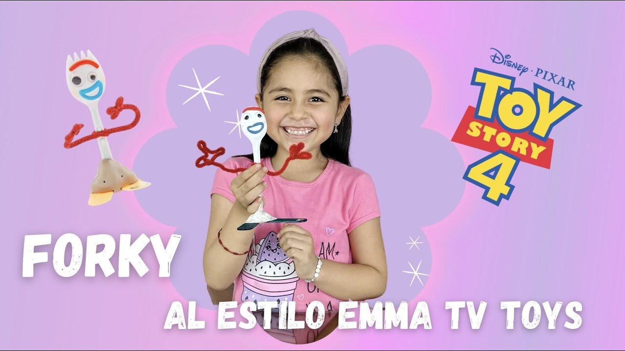 CÓMO HACER A FORKY - TOY STORY 4 / EMMA TV TOYS - YouTube
