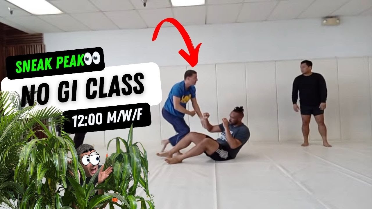 Sneak Peek inside today's no Gi class - YouTube
