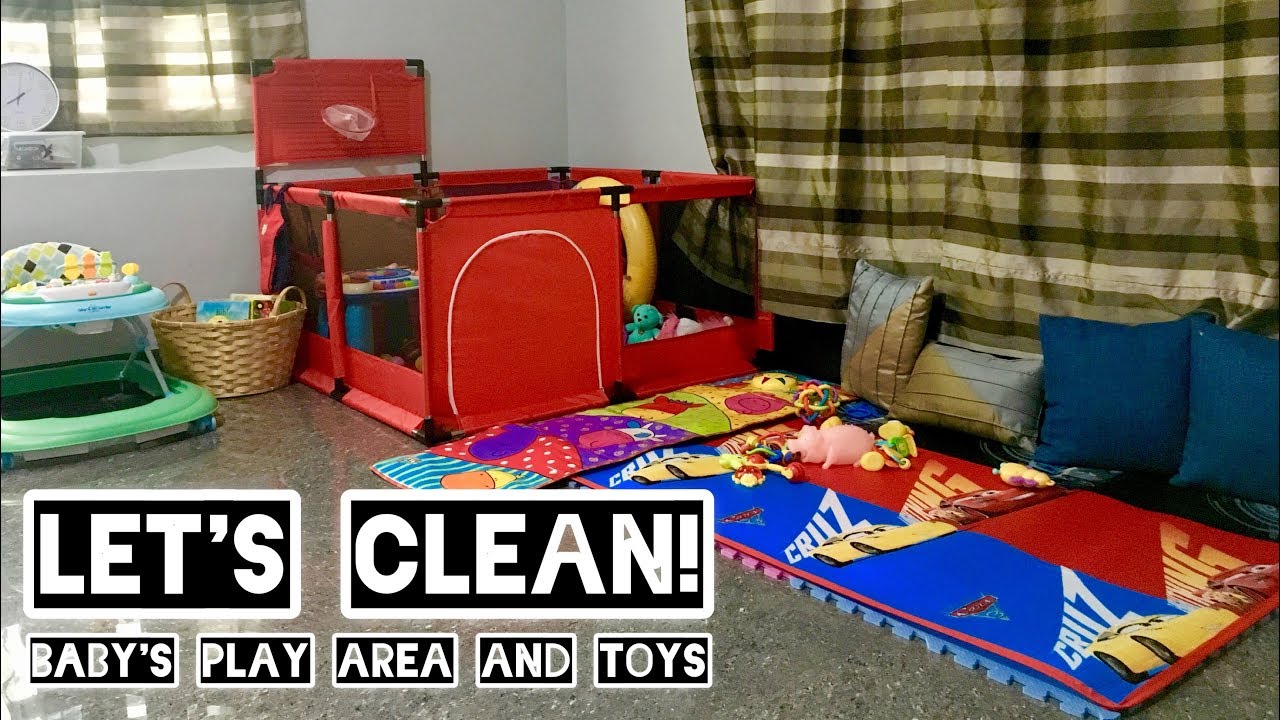 SPEED CLEANING | Baby's play area and toys - YouTube