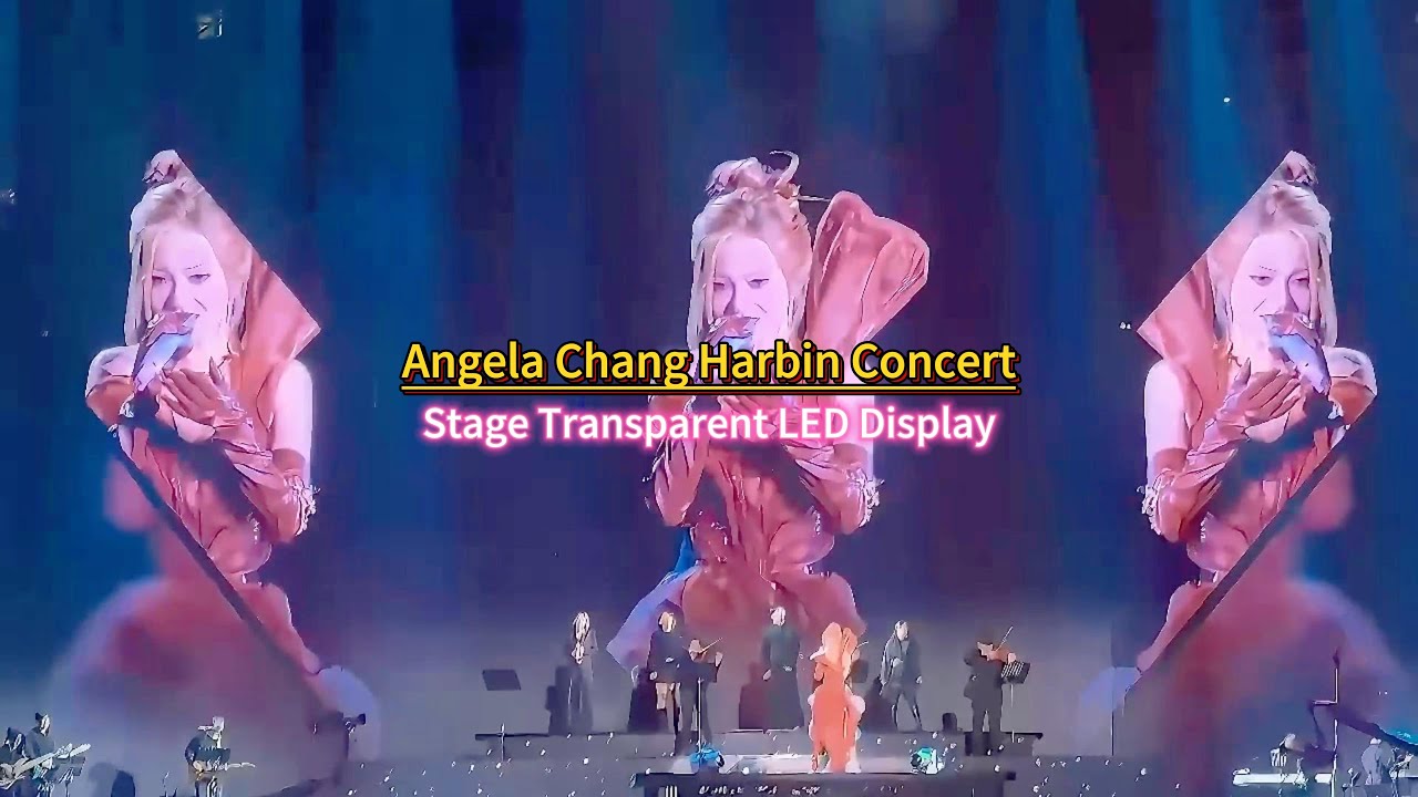 Angela Chang Concert Transparent LED Screen LED wall【LCF】 - YouTube