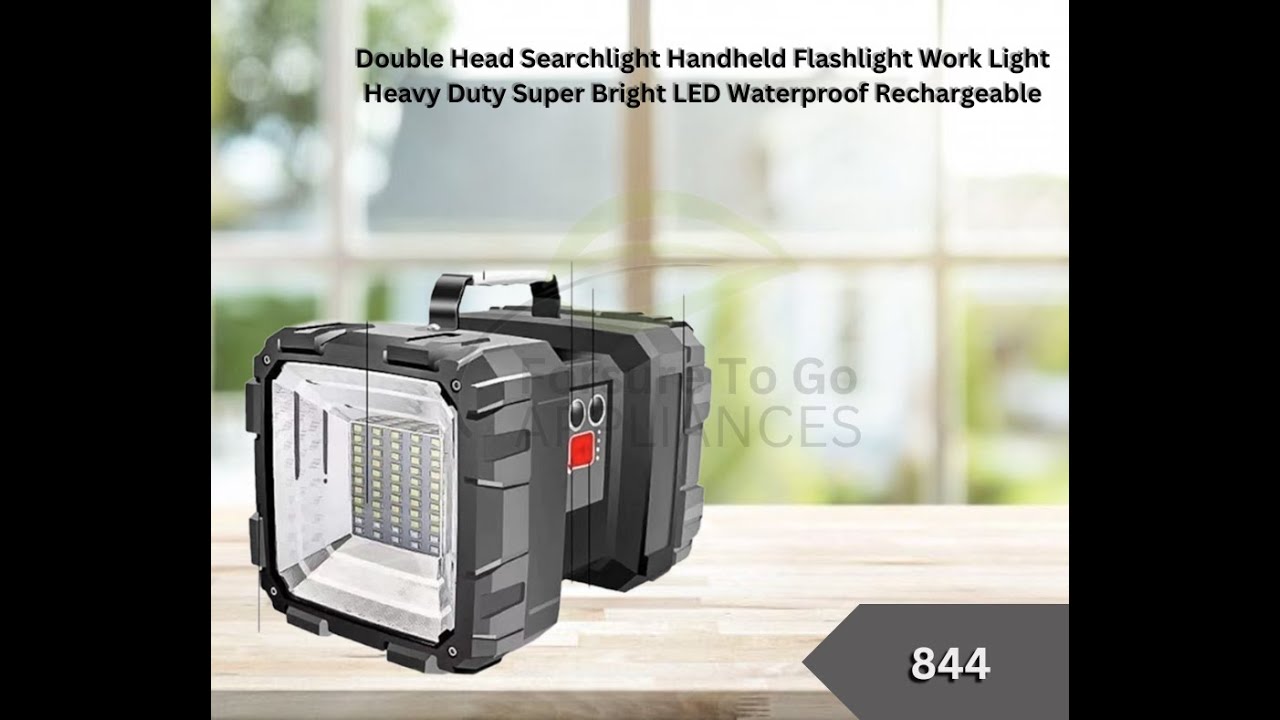 844 Double Head Searchlight Flashlight Work Light Heavy Duty ...