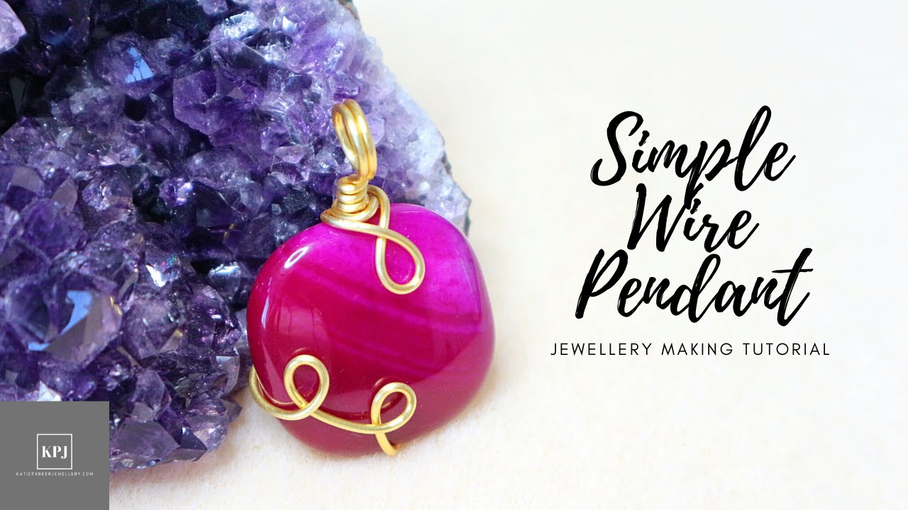Simple Wire Pendant - Wire Work Pendant - Jewellery Making Tutorial ...