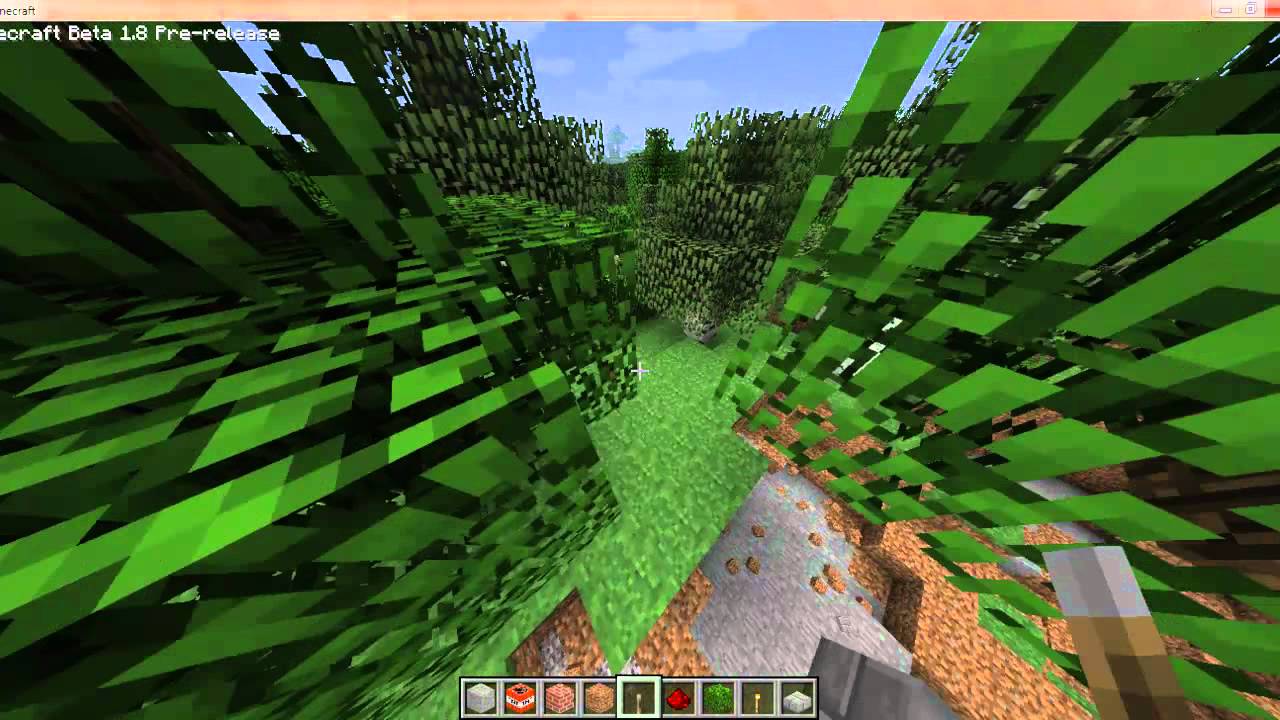 Minecraft pre beta 1.8 creative mode - YouTube