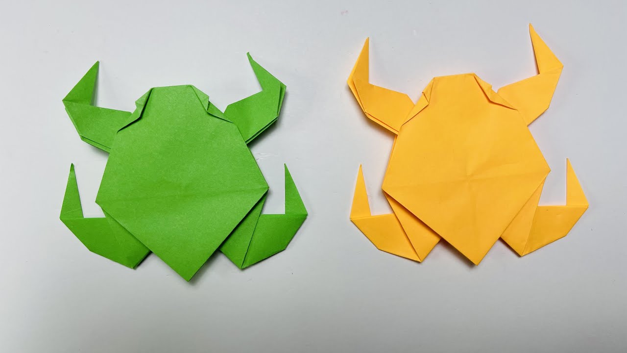 How to Make Paper Toad | Origami Paper Toad - YouTube