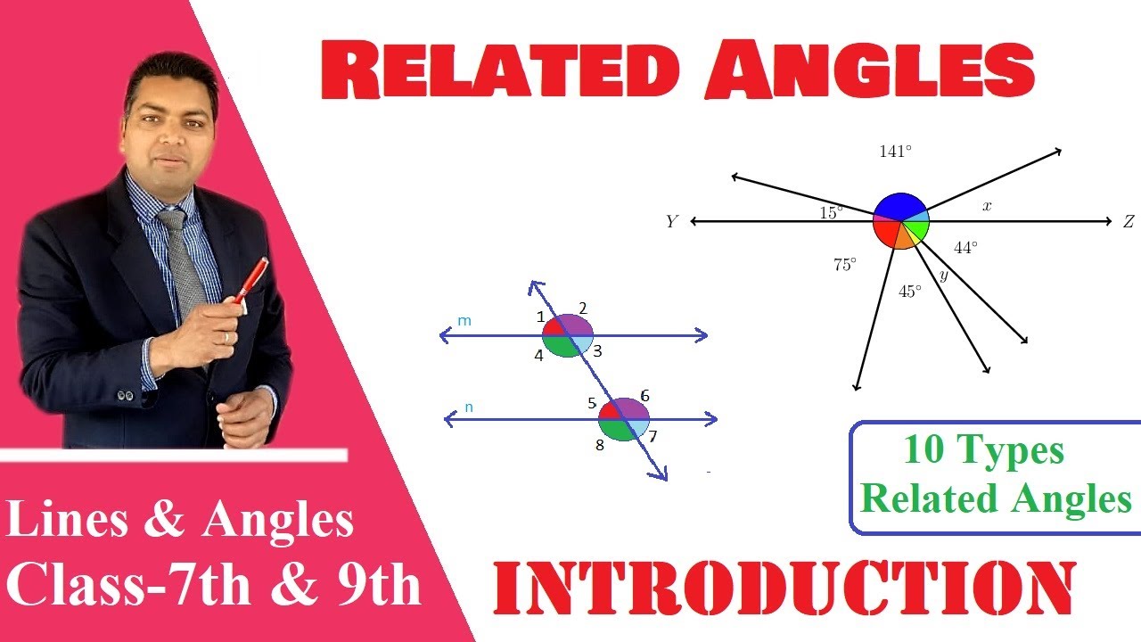 Class-VII | Chapter-5 | Lines and Angles | Introduction with examples ...