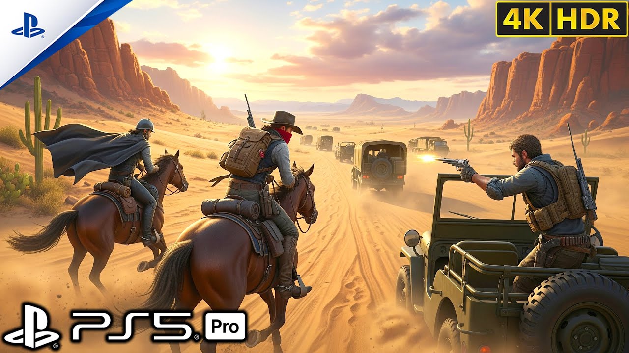 (PS5) Cowboy & Warrior Escape the Desert Convoy | Ultra Realistic ...