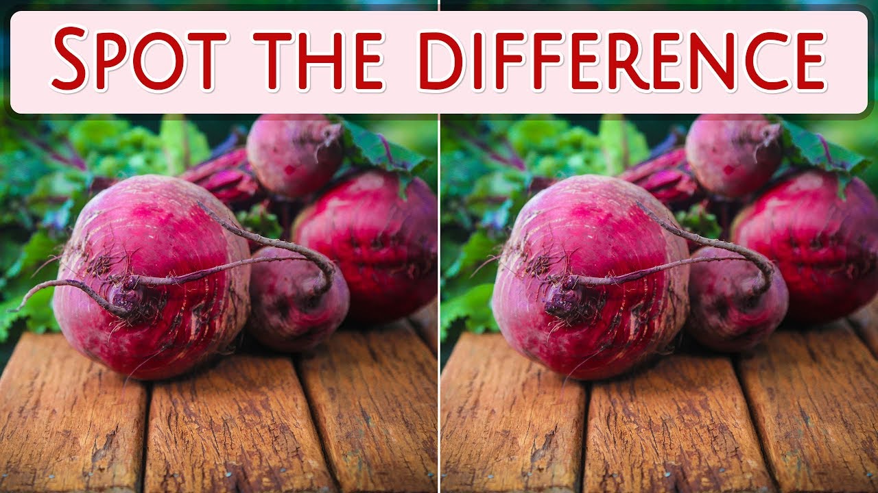 [ Brain games ] Ep.022 Plants_01.vegetables | Spot the difference ...