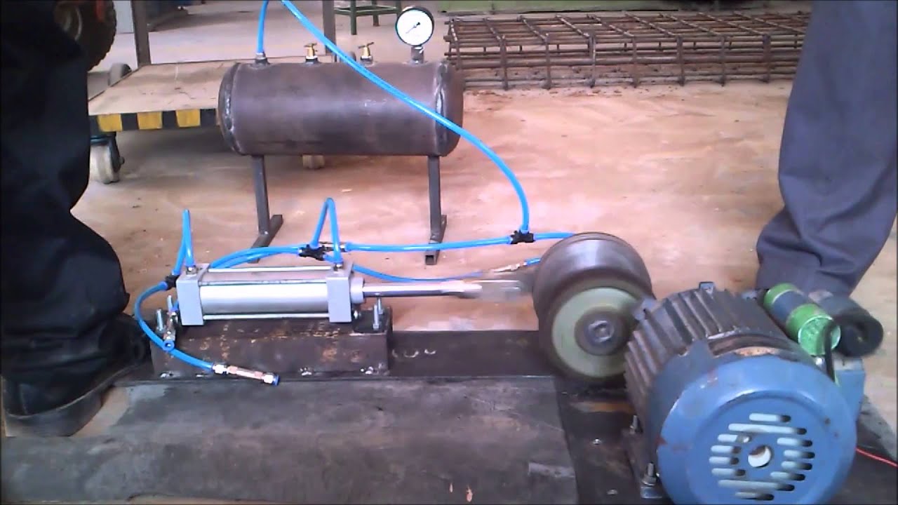 SINGLE CYLINDER DOUBLE ACTING COMPRESSOR - YouTube