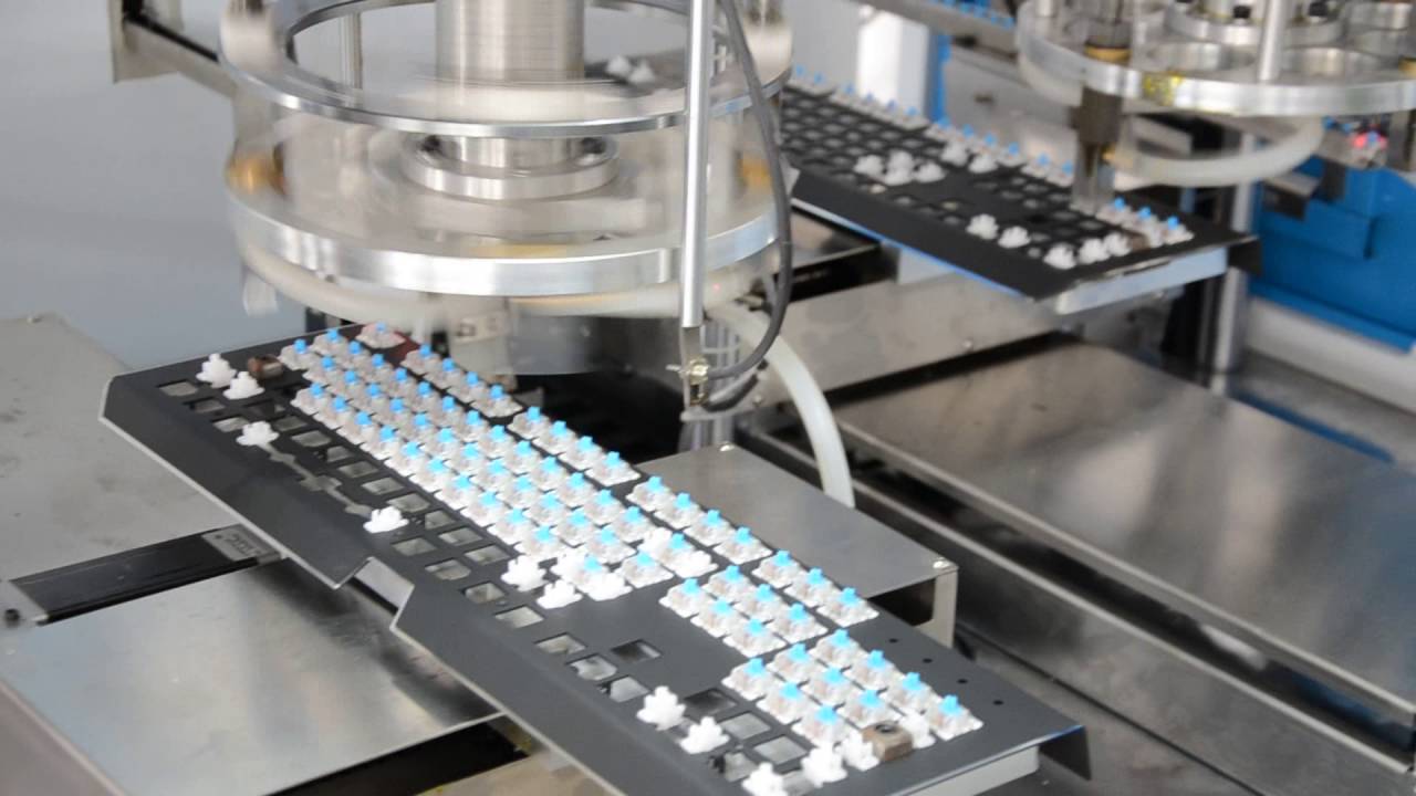 Automatic Machines for assembling keyboard switch _ Newidea Tech. - YouTube