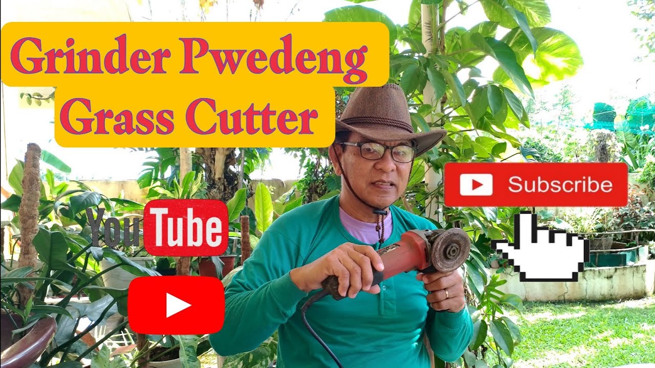 Grinder Pwedeng Grass Cutter - YouTube