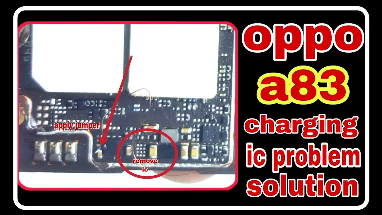 oppo a83 charging short [ a83 charging ic jumper #chargingIc - YouTube