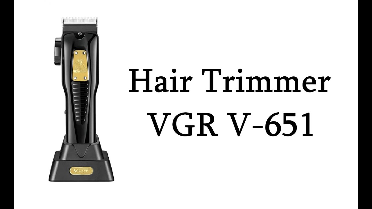 თმის საკრეჭი მანქანა VGR V-651 - YouTube