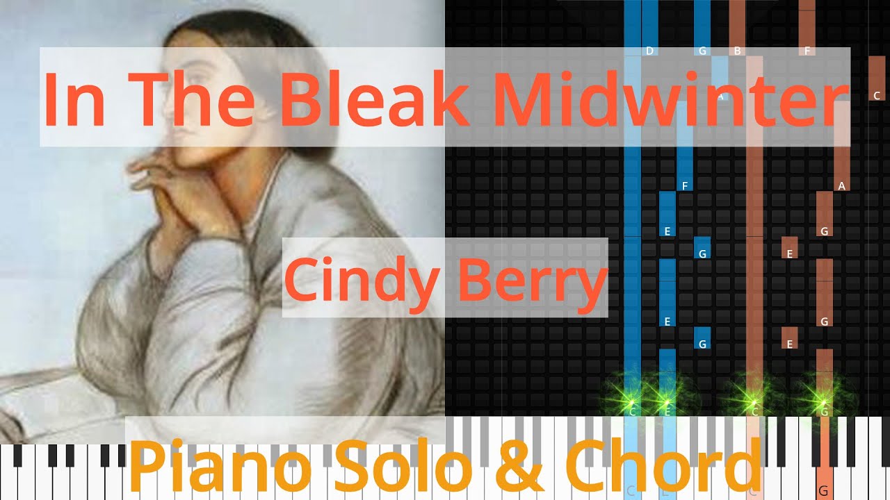 🎹Solo & Chord, In The Bleak Midwinter, Cindy Berry, Synthesia Piano ...