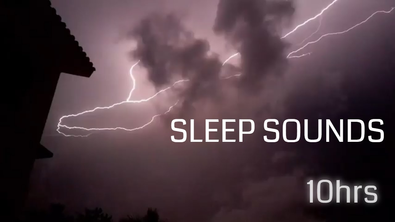 Lightning and Thunder Storm at Night | Sleep Therapy | Heavy Rain in ...