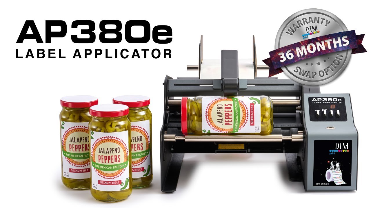 AP380e Label Applicator with matrix rewinding - 30% faster - YouTube