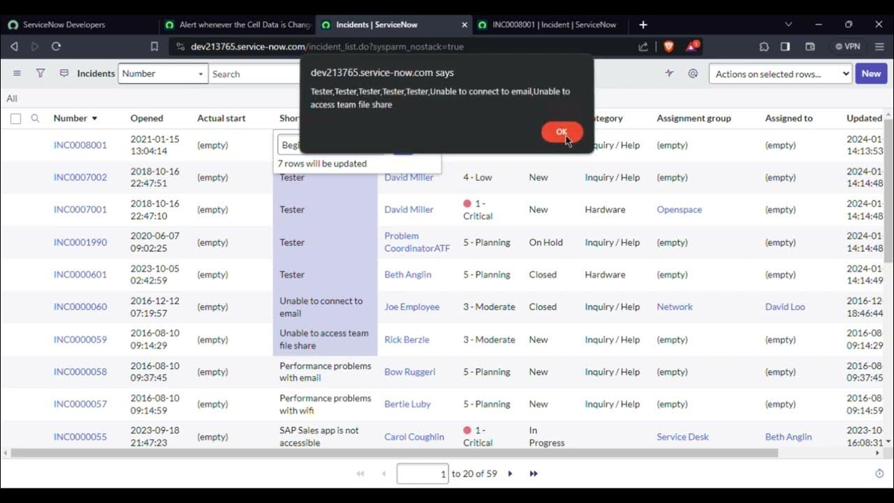 onCellEdit Client Script SNOW - NowNowServicenow - YouTube