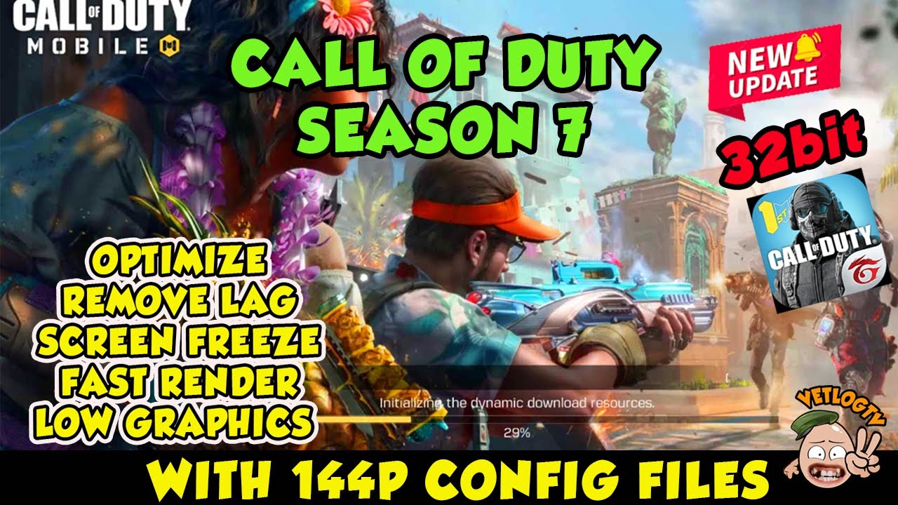 codm 32bit with config 144p for gaming smooth and best performance - YouTube