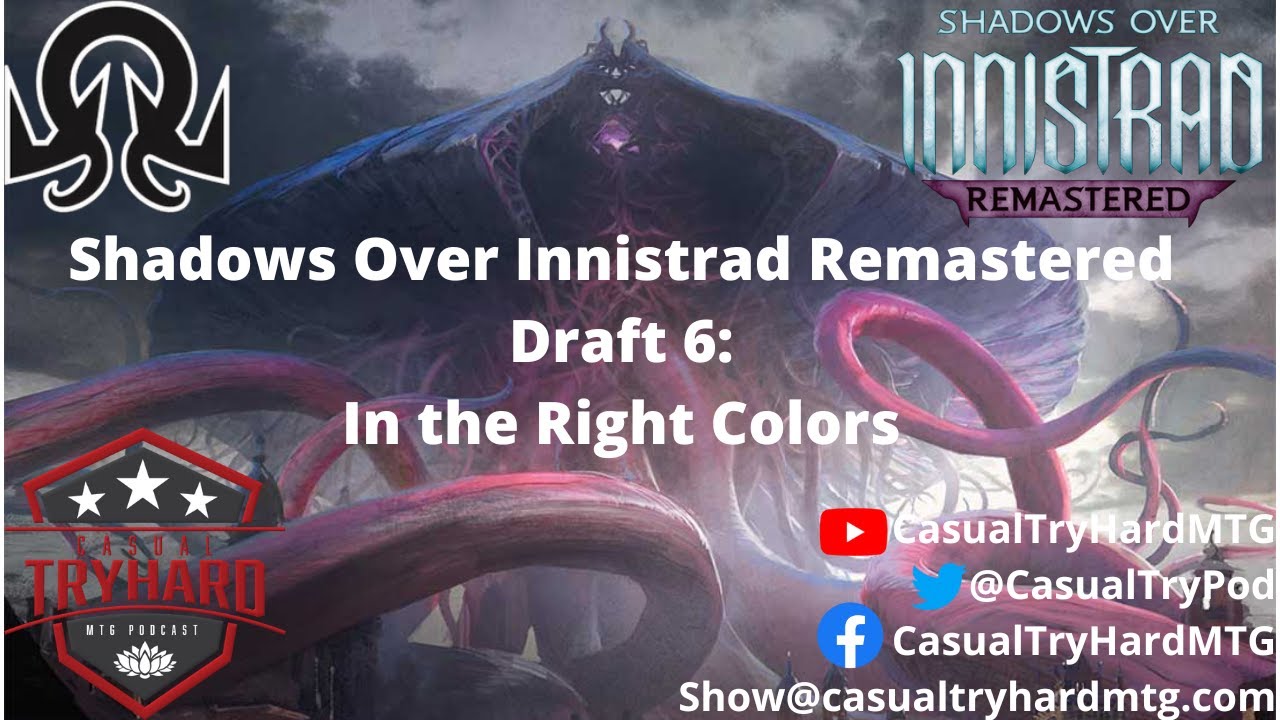 Shadows of Innistrad Remastered Draft 6 - In the Right Colors - YouTube