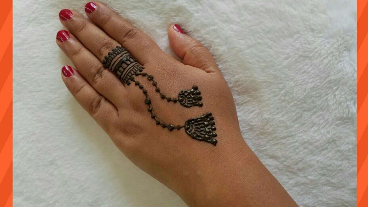HOW TO DRAW HENNA FINGER DESIGN - YouTube