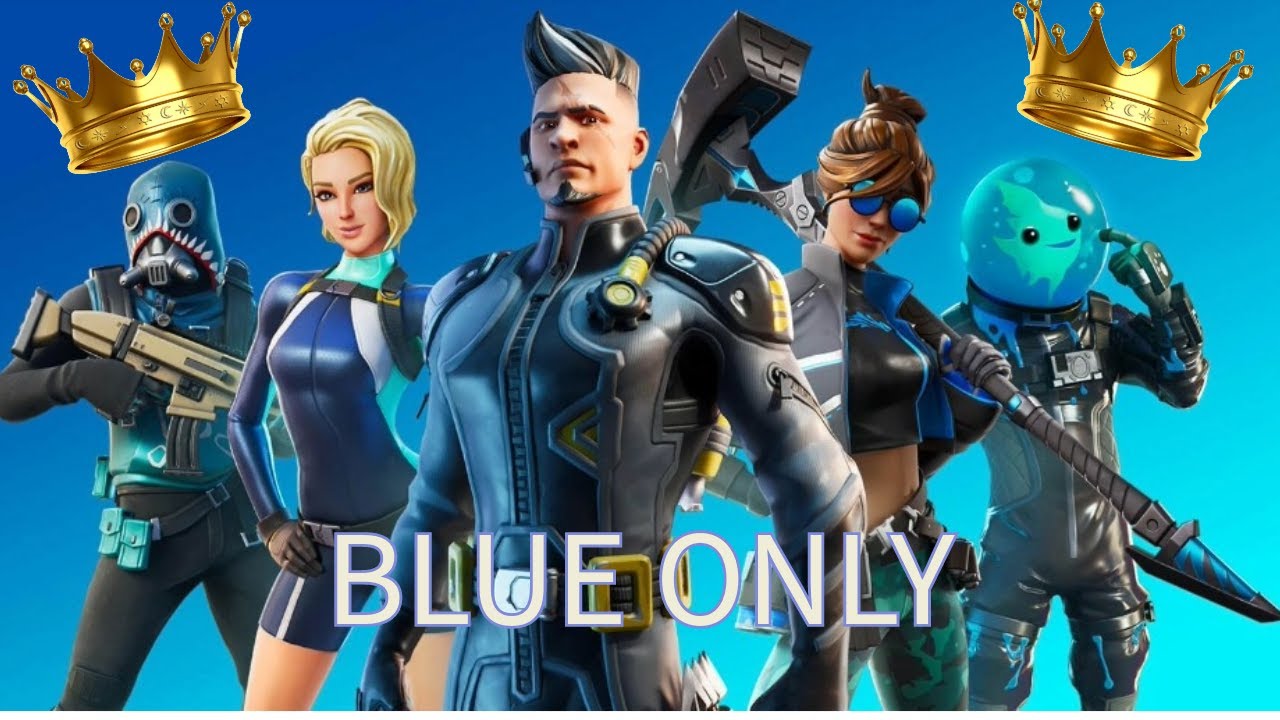ONLY USING BLUE WEAPONS in fortnite - YouTube