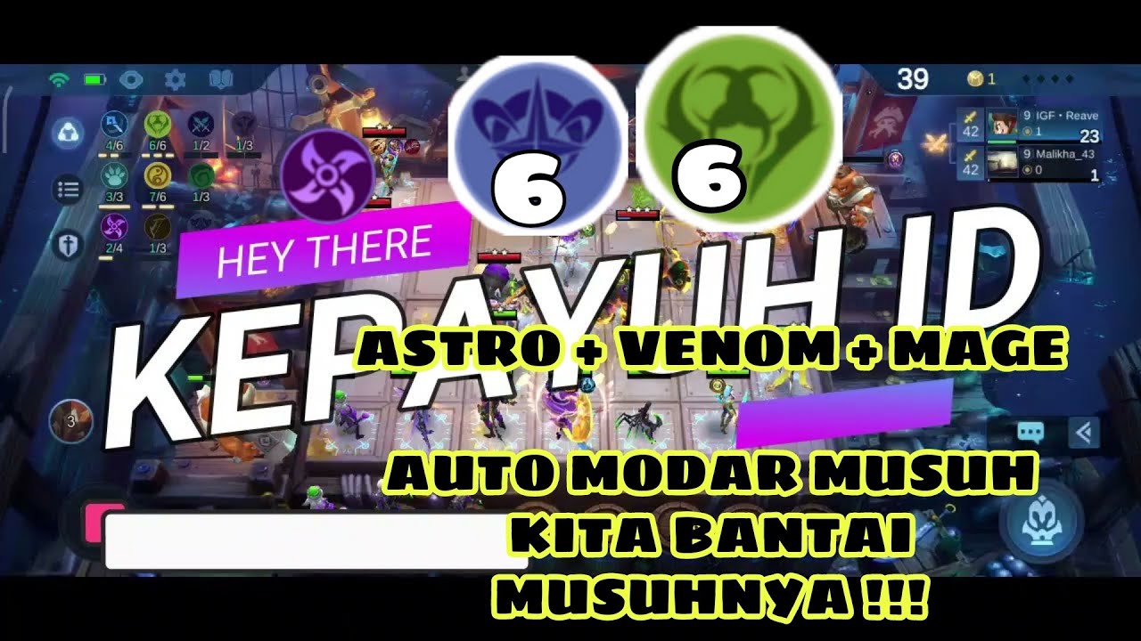 6 VENOM + 6 ASTRO + ASSASIN, RACUN + LIFESTEAL MEMATIKAN AUTO GAMATI ...
