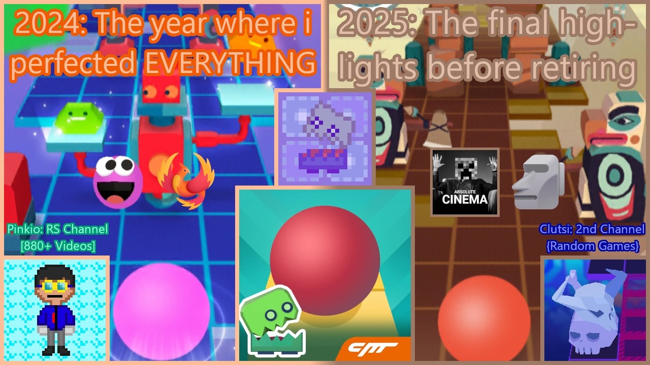 🐦‍🔥🎖️ Pinkio's Story with Rolling Sky #8 (2024-2025) 🗣️🔥 - YouTube