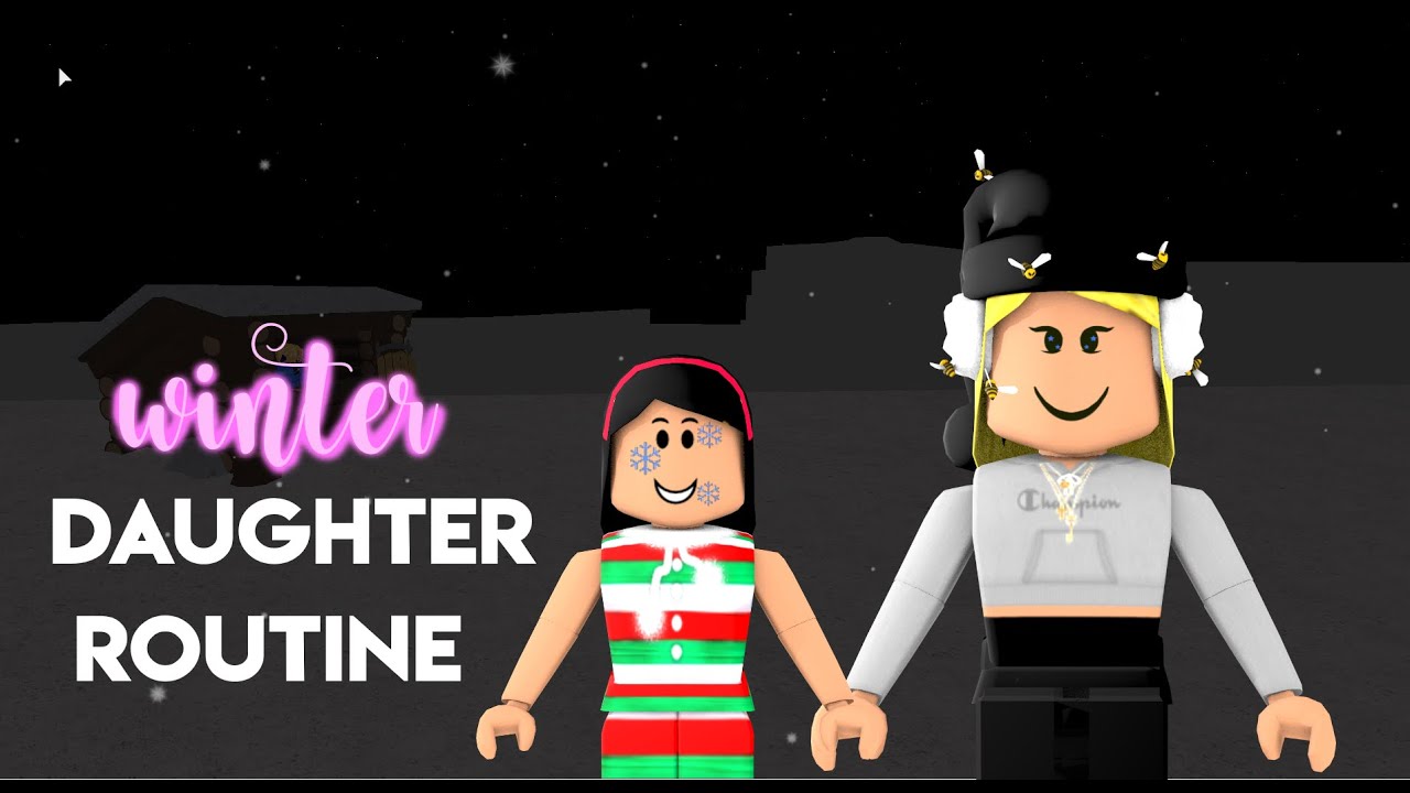 Mommy and Daughter Daily Winter Routine | Bloxburg Roleplay | Roblox ...