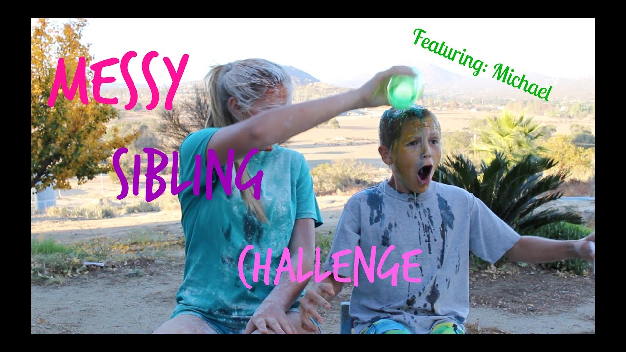 Messy Sibling Challenge w/ Michael! - YouTube