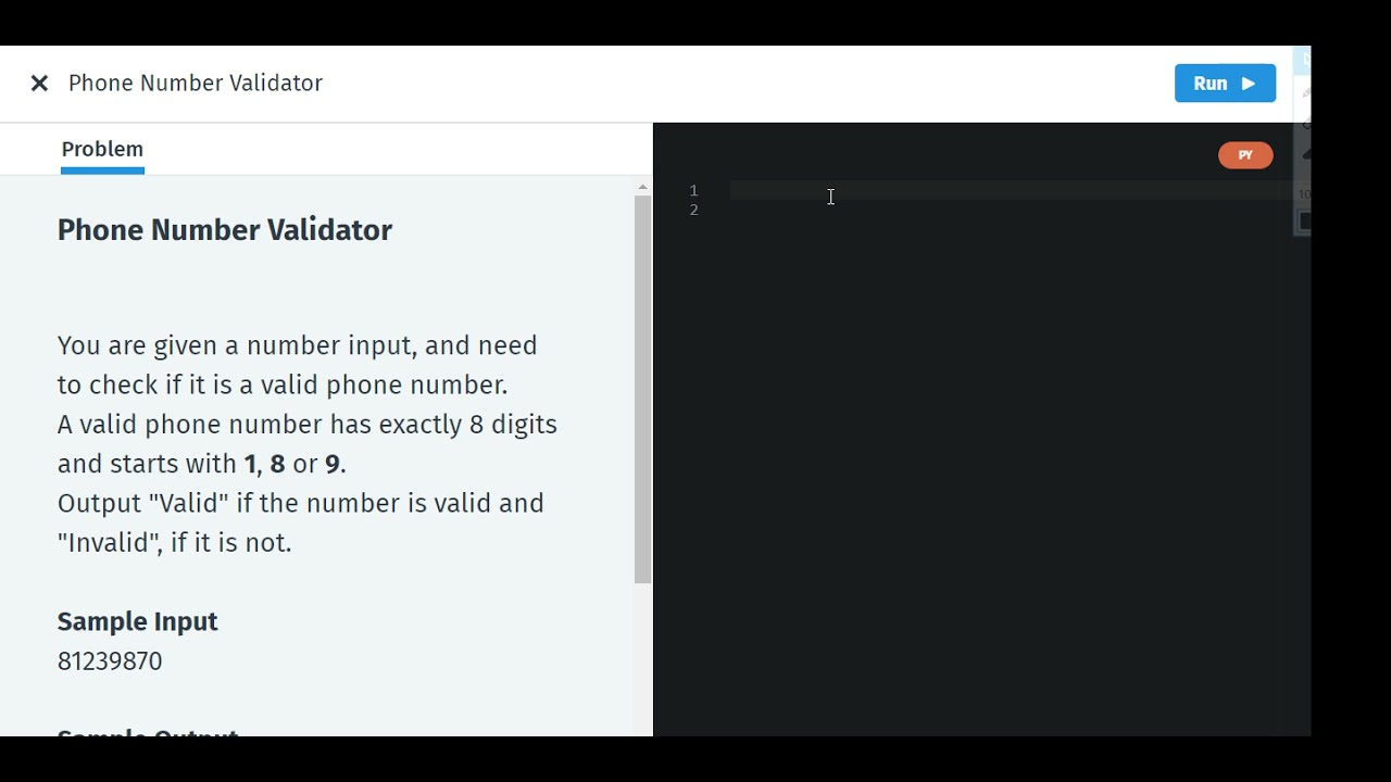Phone Number Validator Project Project 9 Khushi Ozha Youtube