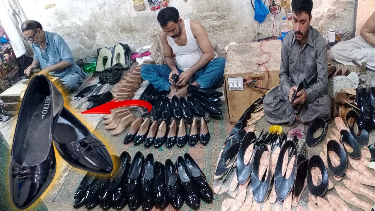 Shoe Handmade Work|| How to Make Ladies Handmade Shoes||Incredible ...